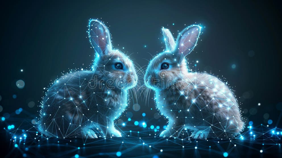 Digital Rabbits Stock Illustrations – 1,069 Digital Rabbits Stock ...