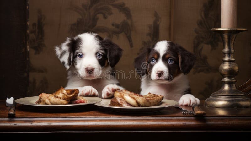 Dog Sitting Dinner Table Stock Illustrations – 269 Dog Sitting Dinner ...