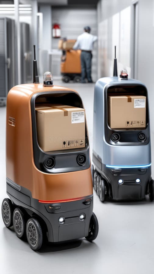 Cute Robotic Delivery Vehicles Stock Photos - Free & Royalty-Free Stock ...