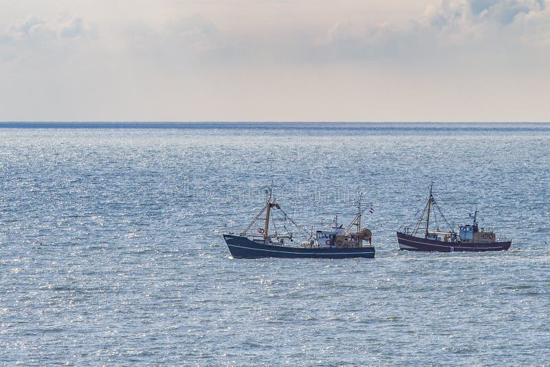 Two Cutters on the North Sea Stock Image - Image of fishing, northsea ...