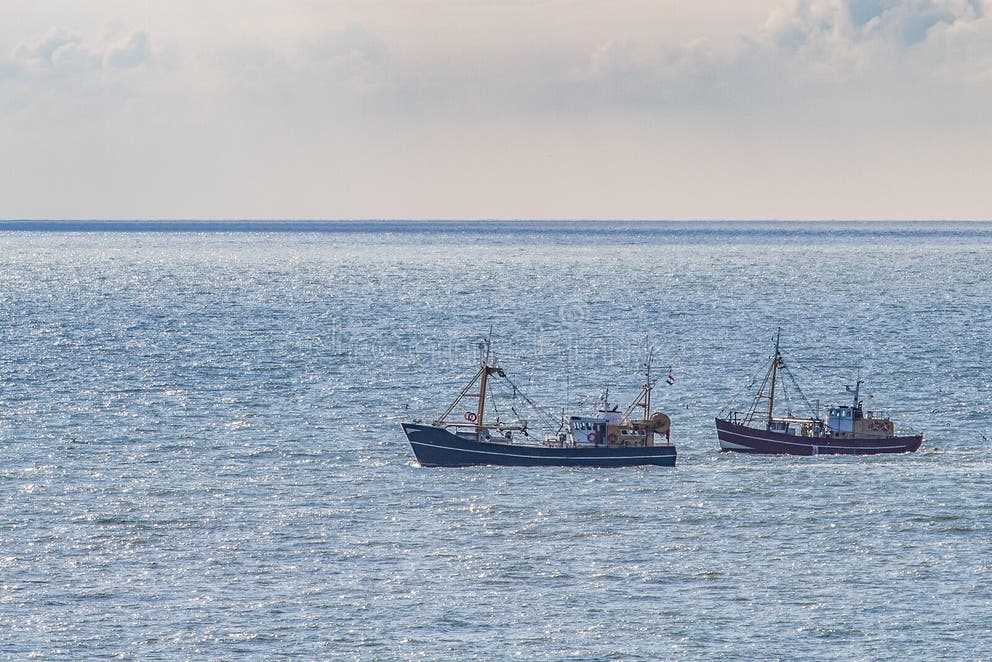 Two Cutters on the North Sea Stock Image - Image of fishing, northsea ...