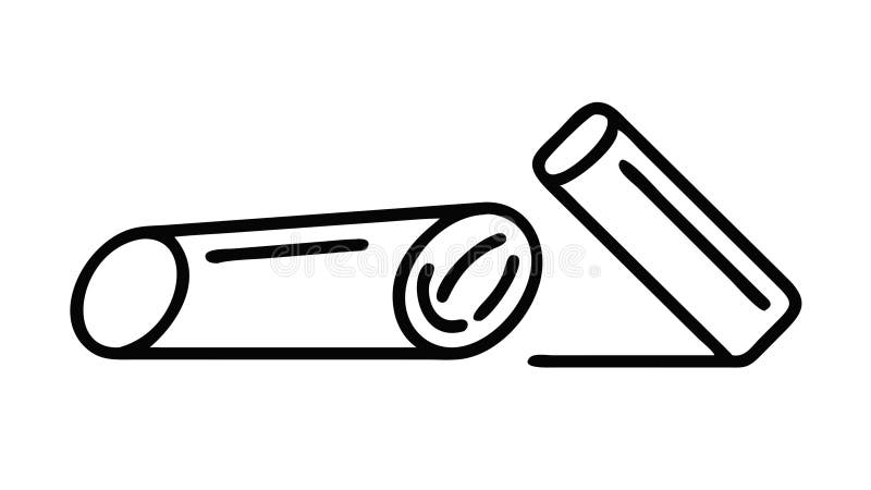 Two Cylindrical Rolls, Construction Materials or Packaging, Vector ...