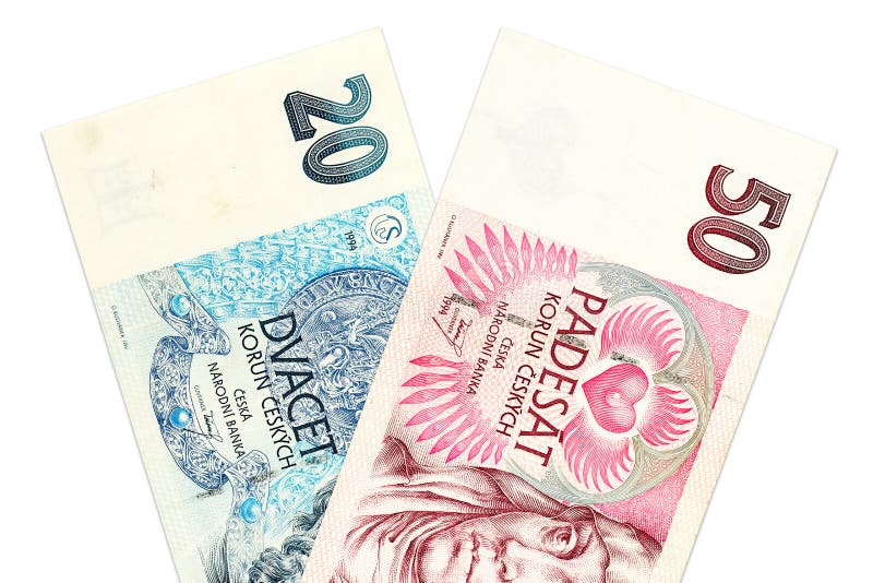 Czech Koruna Notes and Coins, Czech Republic Stock Photo - Image of ...