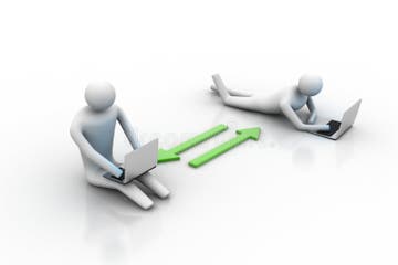 Two Connected Computers Stock Illustrations – 60 Two Connected ...