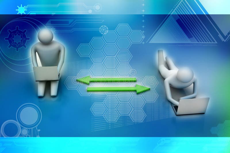 Two Connected Computers Stock Illustrations – 81 Two Connected ...