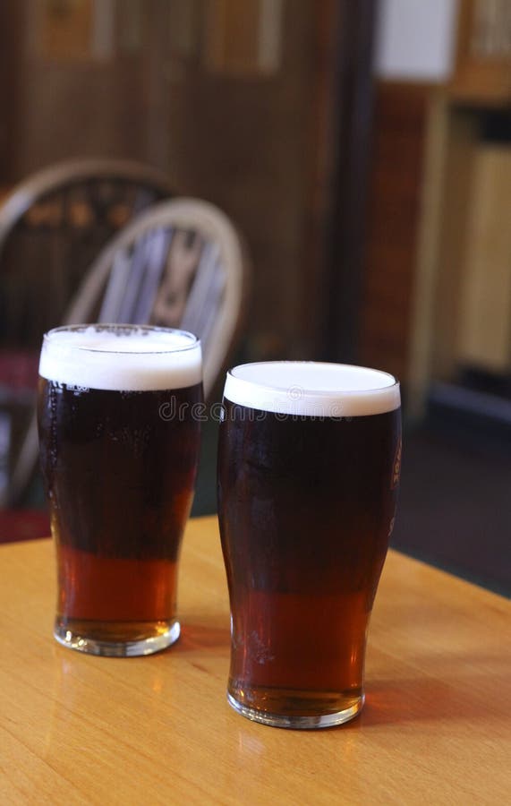 Two Pints of Beer Served at the Guinness Brewery Editorial Photography ...