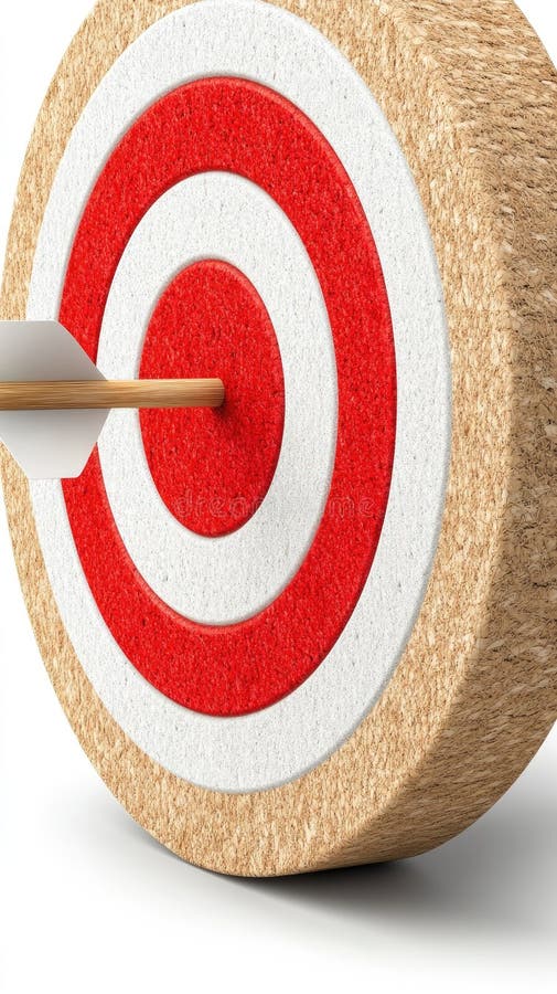 Two Darts Hit the Red Bullseye of a Target, Showcasing a Precise Shot ...