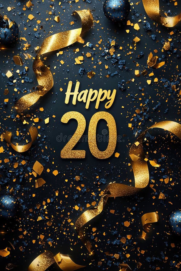 Two Decade Joy: Text Happy 20 Years, Celebrating Twenty Years of ...