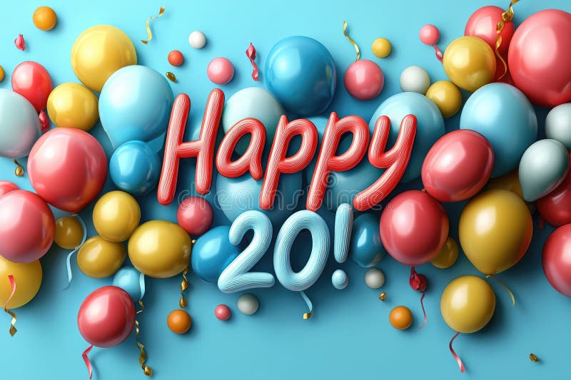 Two Decade Joy: Text Happy 20 Years, Celebrating Twenty Years of ...