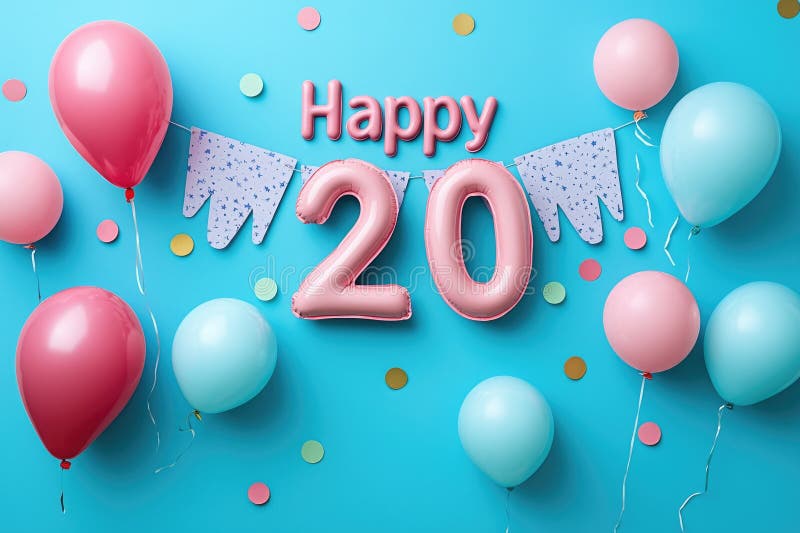 Two Decade Joy: Text Happy 20 Years, Celebrating Twenty Years of ...