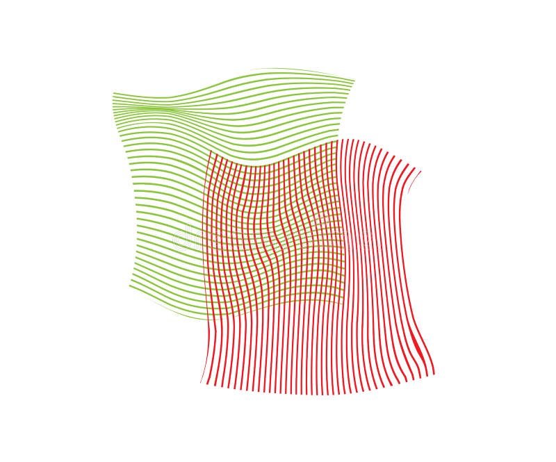 Deformed Blank Contour Rectangle is Divided into Cells Stretching into ...