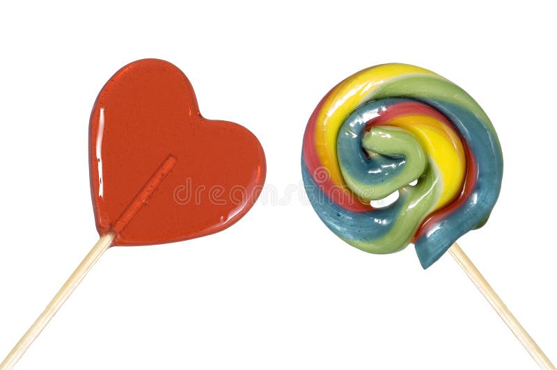 Two Delicious Candies stock image. Image of girl, heart - 895223
