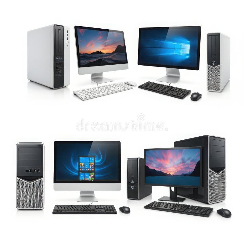 Distinct Desktop Computer Setups Stock Illustrations – 9 Distinct ...