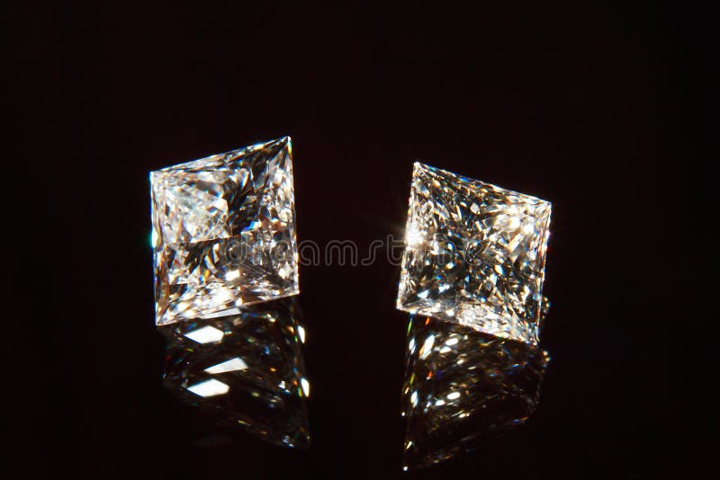 Two diamonds. stock image. Image of copy, crystal, close - 13106105