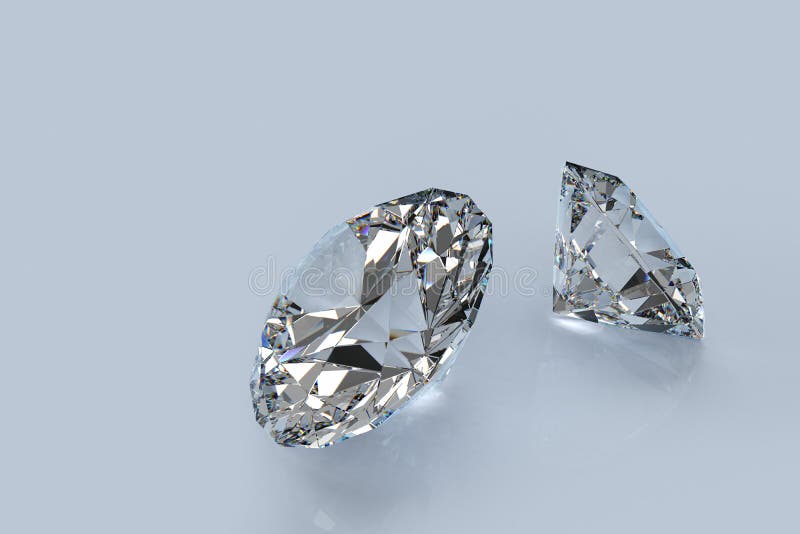 Two Diamonds stock illustration. Illustration of jewel - 21746040