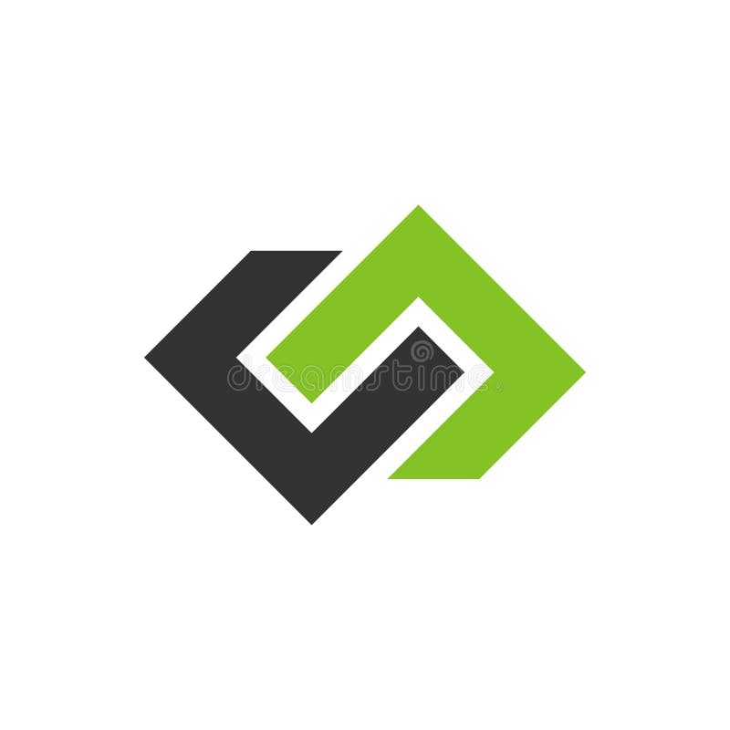 Two Diamonds Letter C Infinity Logo Template Illustration Design ...