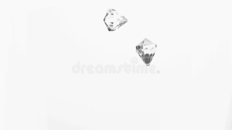 Falling Diamonds - Loopable CG Animation Stock Video - Video of carbon ...
