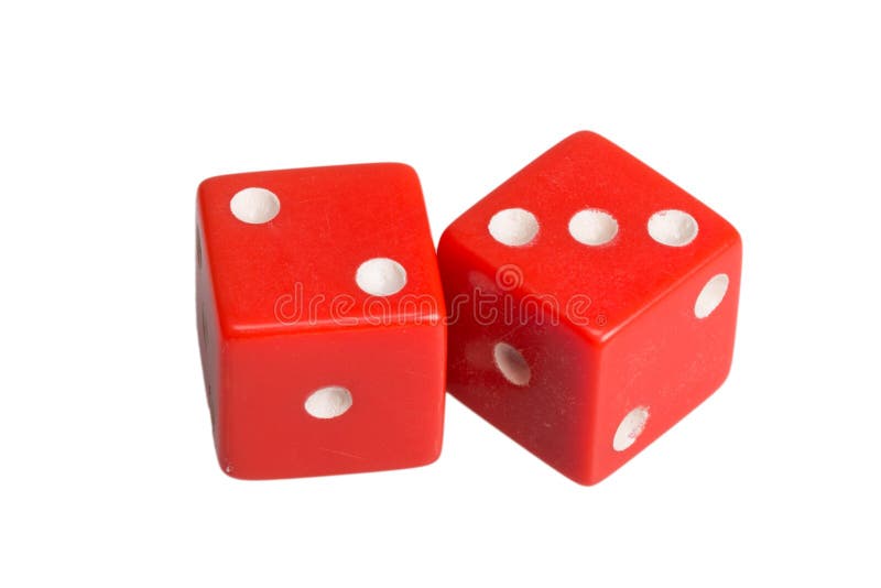 Two Dice Showing Two and Three Stock Image - Image of dice, risk: 92620065