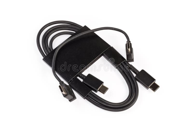 Two Different Adapter Cables USB Type-C To Type-C Stock Photo - Image ...
