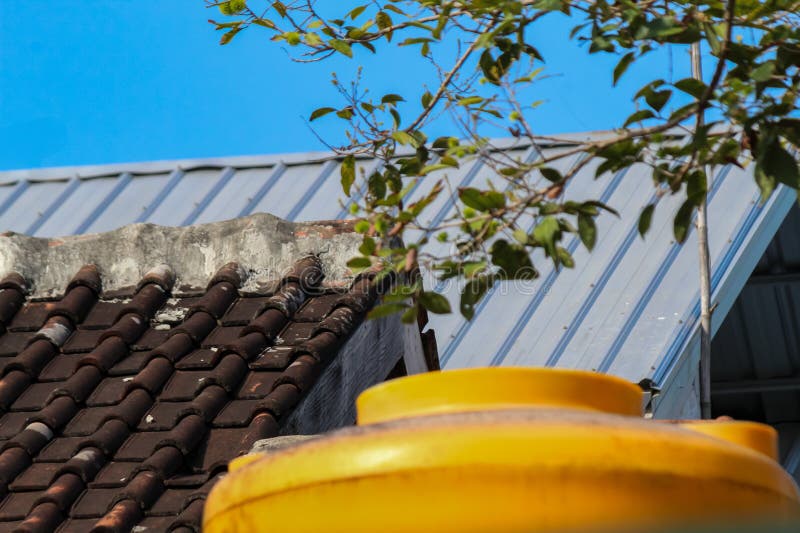 Two Different Building Roofs Stock Image - Image of comparison ...
