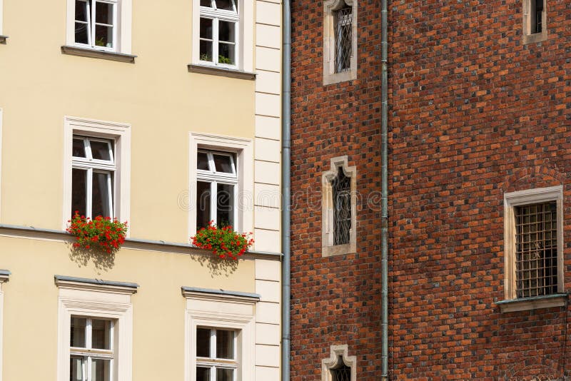 Two different buildings stock photo. Image of design - 131218750