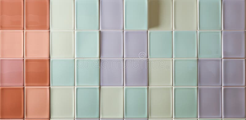 Two Different Colors of Tile Against the Wall Stock Photo - Image of ...