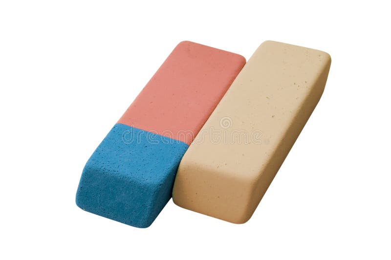 Two Different Erasers Stock Image - Image: 10332171