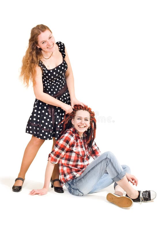 Two different girls stock photo. Image of caucasian, style - 20186916