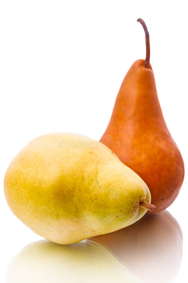 Two different pears stock image. Image of close, isolated - 59295369