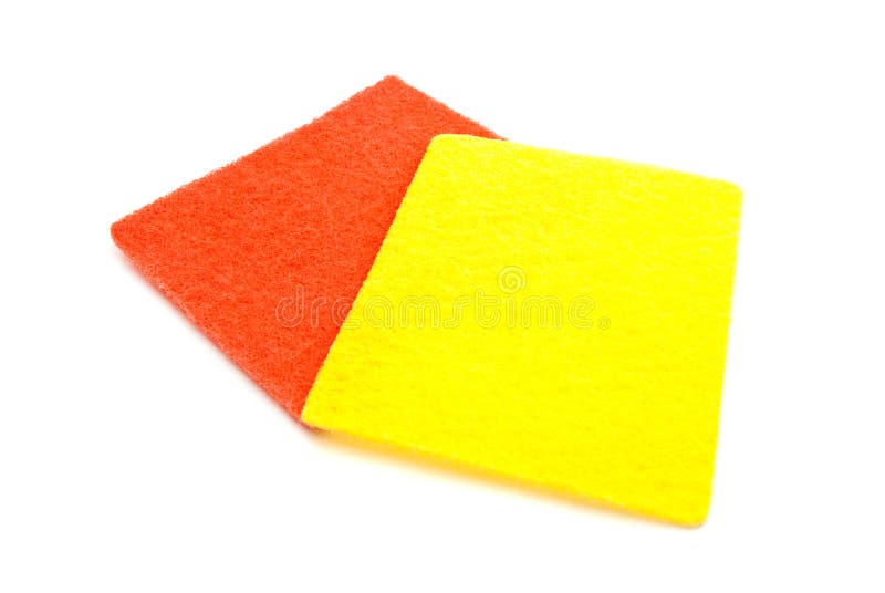 Two Different Rags on White Stock Photo - Image of detergent, cleanup ...