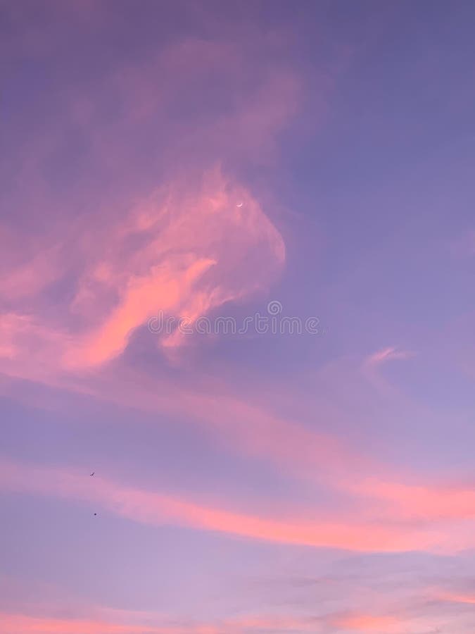 Two Different Shaped Clouds in the Sky Stock Image - Image of shaped ...