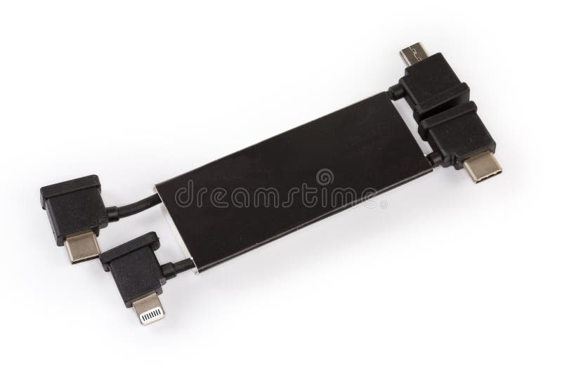 Two Different Short USB Cables in Carton Packaging Stock Photo - Image ...