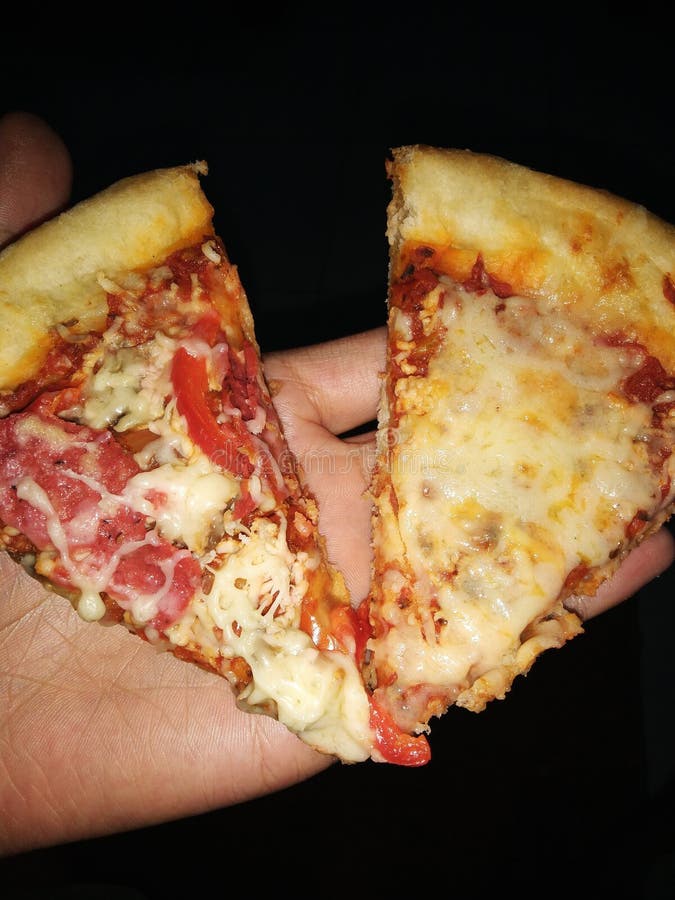 Two Different Taste Pizzas stock photo. Image of meat - 244478632