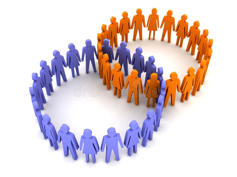 Two Different Teams Connection. Stock Illustration - Illustration of ... Two Different Teams Connection. Stock Illustration - Illustration of ...