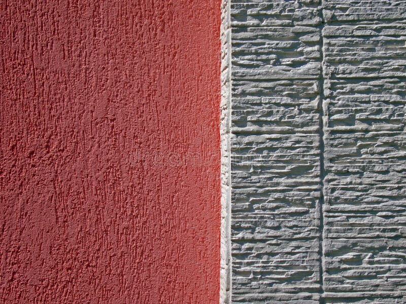 Two Different Textures on Wall Stock Photo - Image of cement, irregular ...