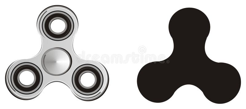 Two different toys stock illustration. Illustration of spinner - 95579596