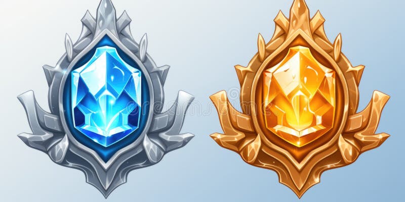 Two Different Types of Badges with Different Colors. Generative AI ...