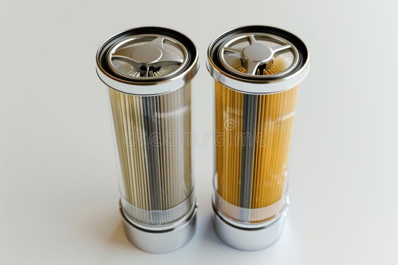 Two Different Types of Filters on a White Surface, Ideal for ...