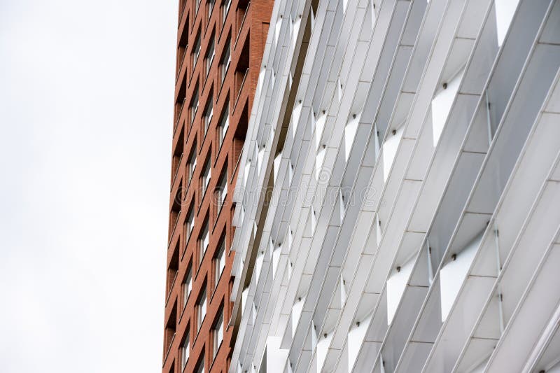Two Different Window Patterns on Office Buildings.. Editorial Image ...