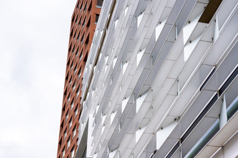 Two Different Window Patterns on Office Buildings.. Editorial Image ...