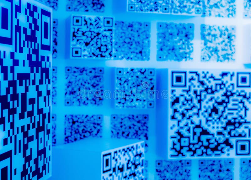 Two-dimension Code Blue Science and Technology Wallpaper Background ...