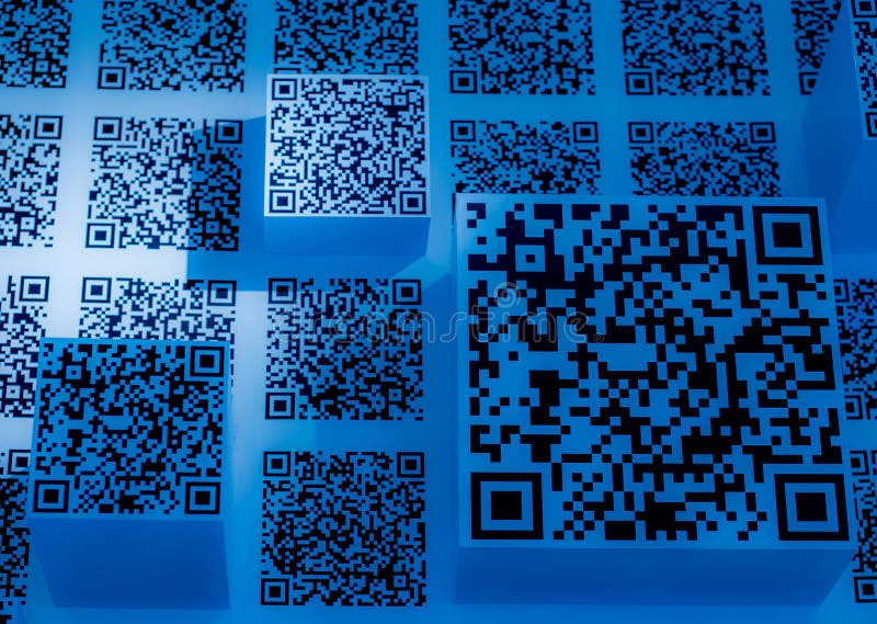 Two-dimension Code Blue Science and Technology Wallpaper Background ...