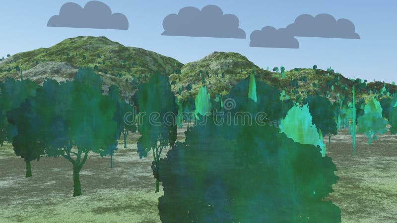 Two Dimension Trees stock illustration. Illustration of park - 37921788