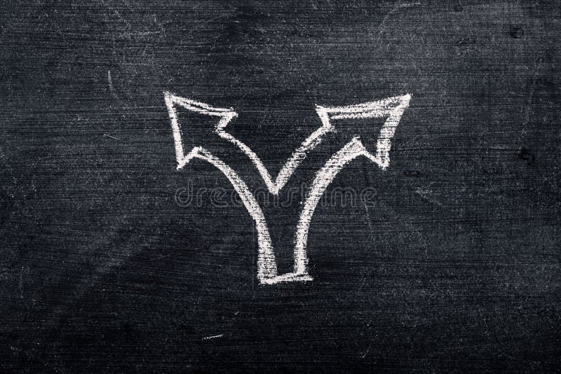 Two Direction Arrows As Concept of Choice and Making Decision Stock ...