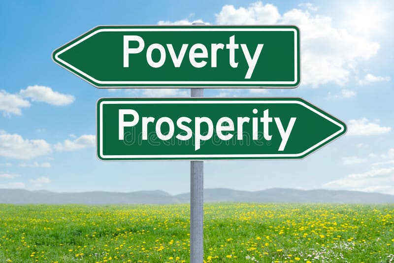 Poverty or Prosperity stock photo. Image of welfare - 332852702