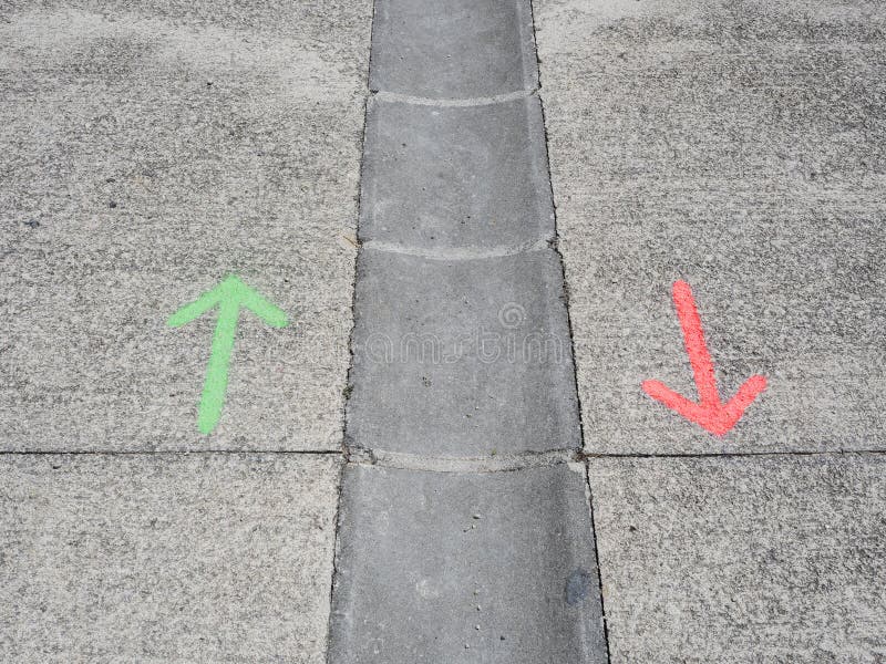 Two directions arrows stock image. Image of concepts - 196445059