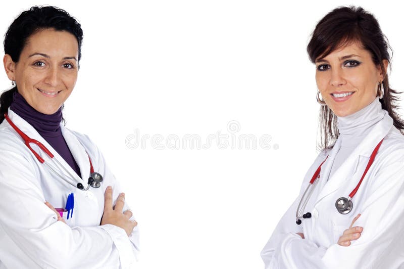 Two doctor women stock image. Image of practical, medic - 5365985