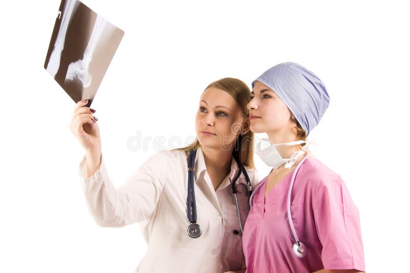 Two doctors stock image. Image of practitioner, mask - 12499167