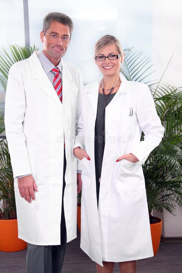 Two doctors stock photo. Image of hospital, female, intern - 24121924