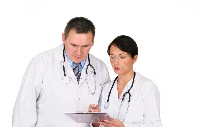 Two doctors stock photo. Image of radiologist, isolated - 387748